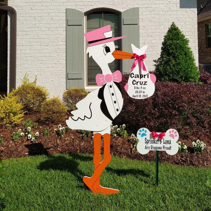 Gallery: Birth Announcement Stork Yard Signs in Michigan